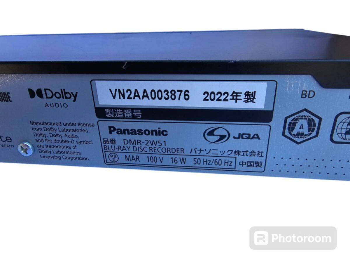 Yahoo!オークション - Panasonic パナソニック DMR-2W51 HDD/BDレコー...