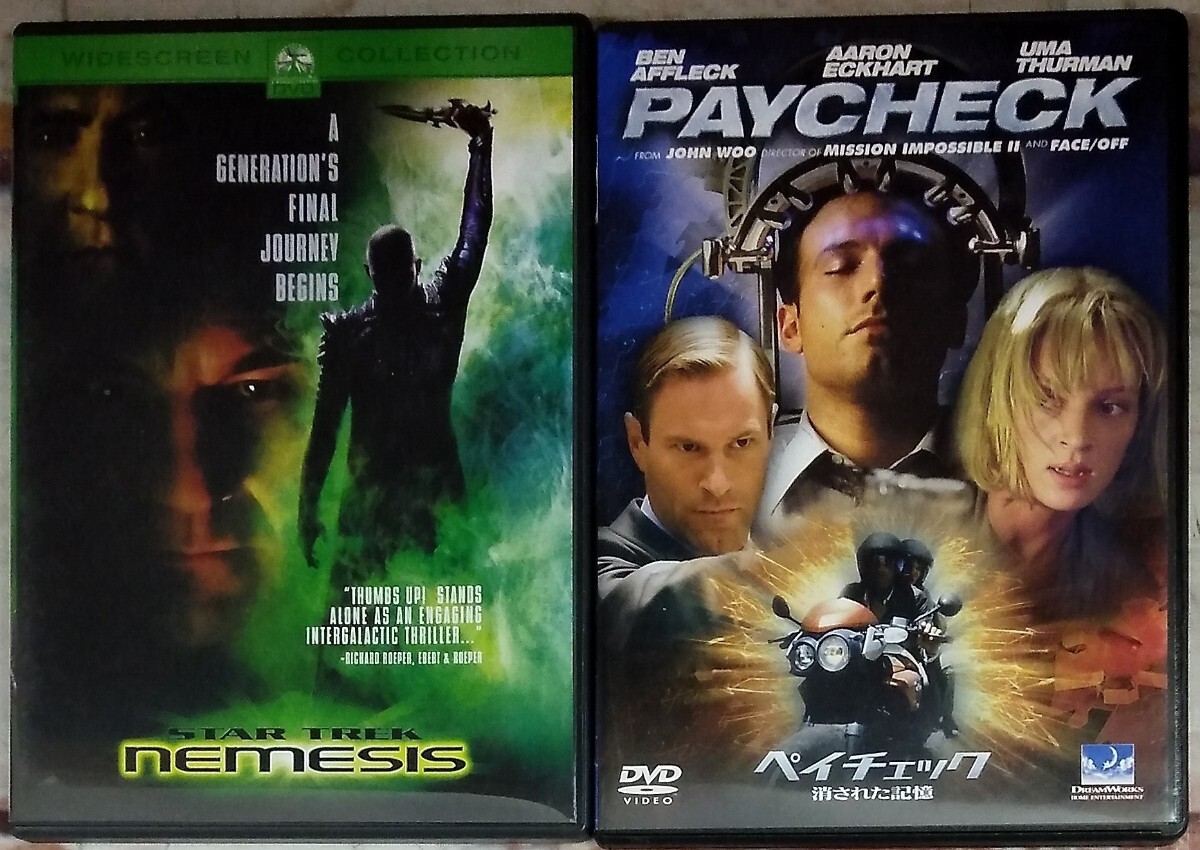 Yahoo!オークション - DVD／SF洋画／《ネメシス》《ペイチェック》《CO...