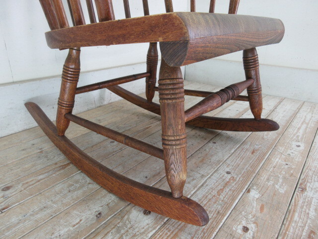 Yahoo!オークション - 古いキツツキのロッキングチェアF422 アンティー...