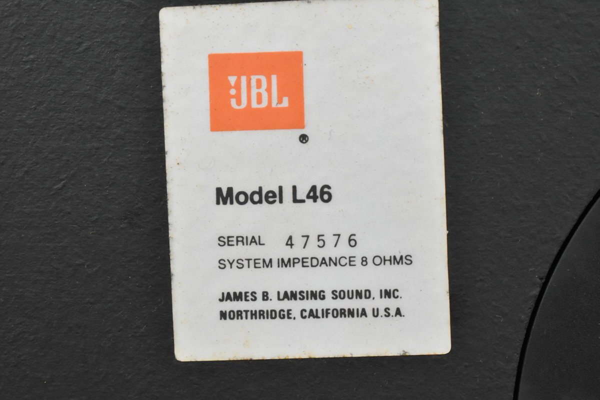 Yahoo!オークション - TG0807 JBL L46 スピーカー ペア