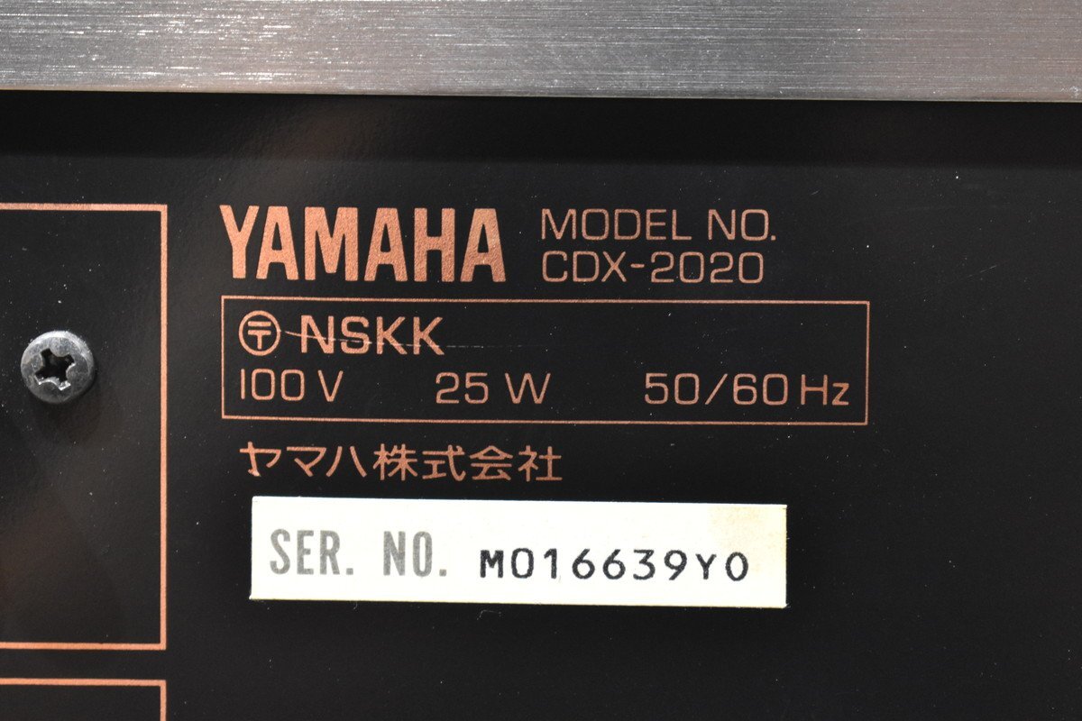 Yahoo!オークション - TG0823 YAMAHA ヤマハ CDプレーヤー CDX-2020