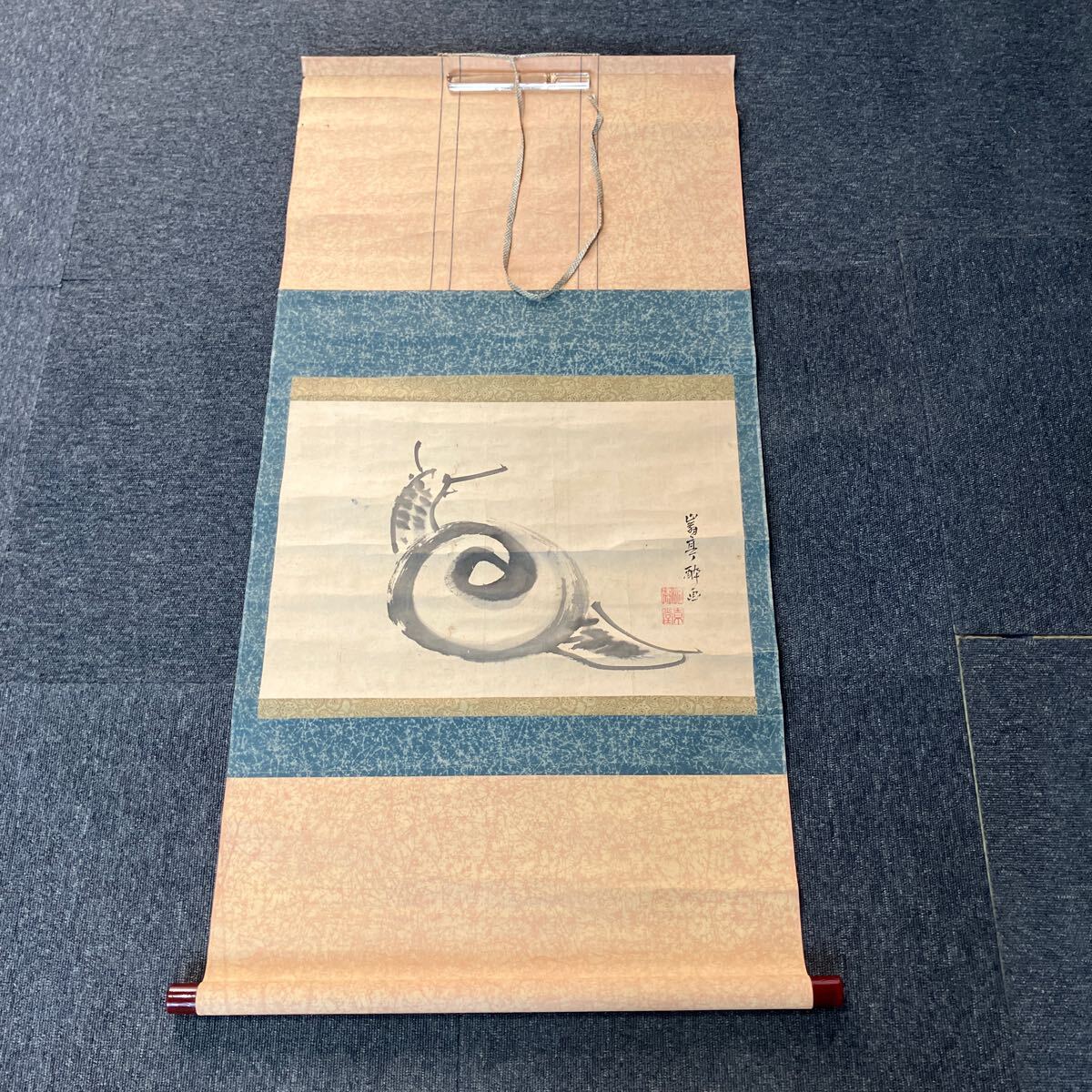 Yahoo!オークション - 【模写】掛軸 紙本 蝸牛 箱無 同梱可能 No.2120