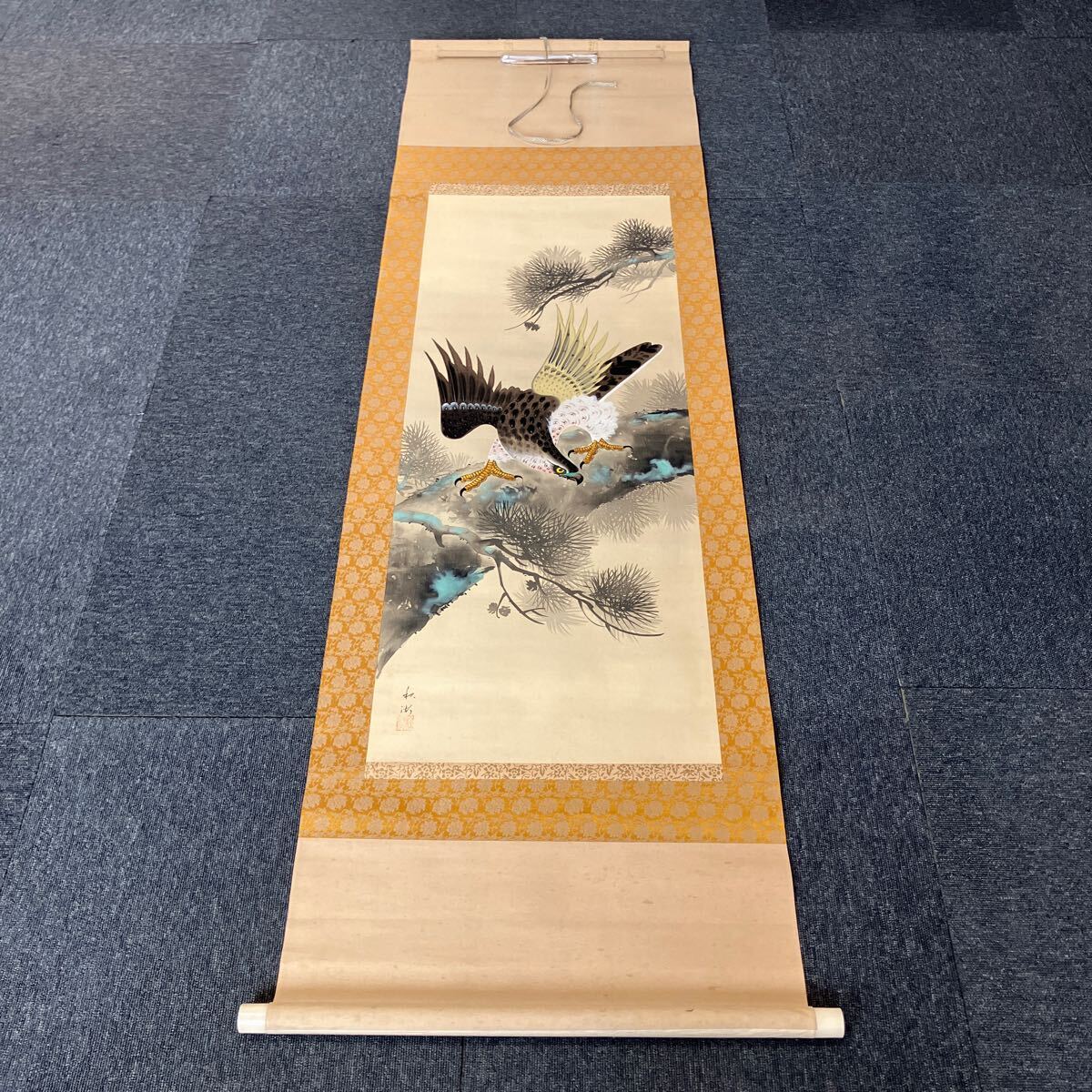 Yahoo!オークション - 【模写】掛軸 秋湖 絹本 箱無 同梱可能 No.2159