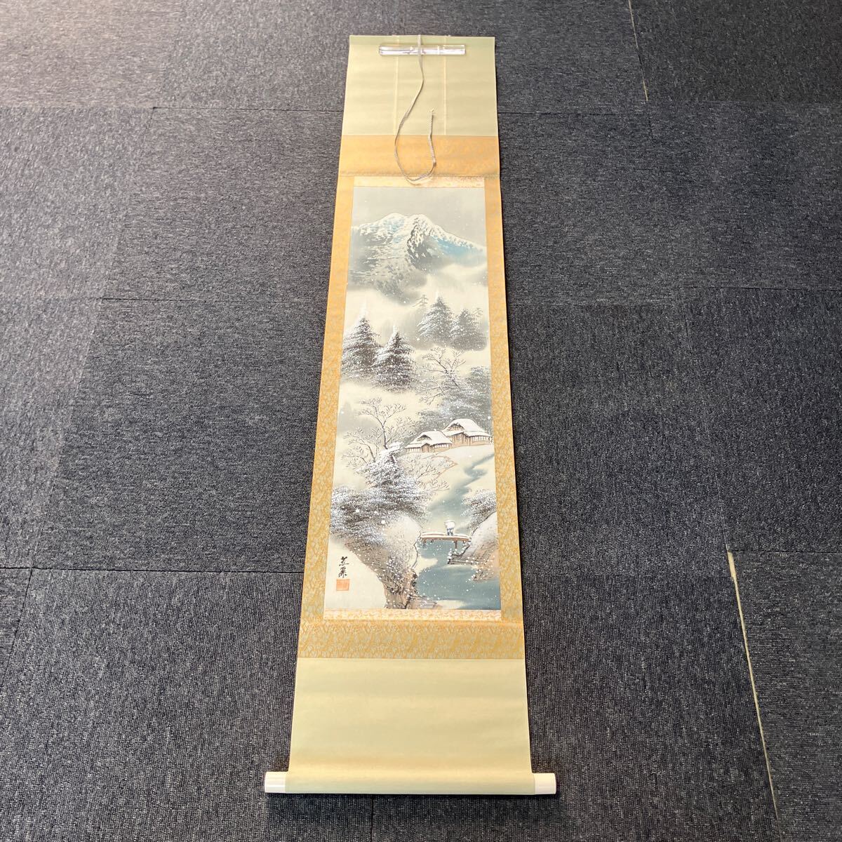 Yahoo!オークション - 【模写】掛軸 絹本 山水 箱無 同梱可能 No.2267