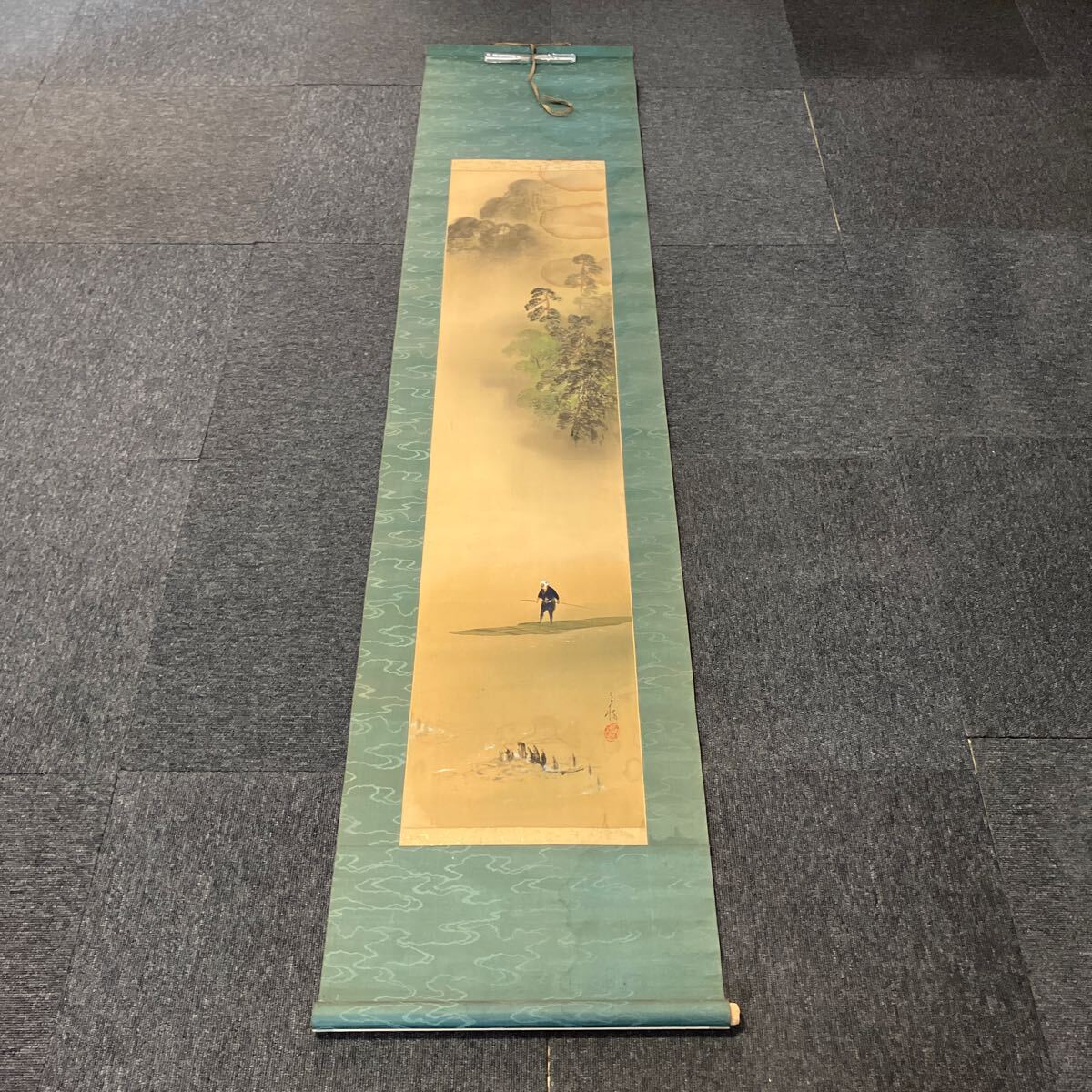 Yahoo!オークション - 【模写】掛軸 絹本 山水 箱無 同梱可能 No.2297