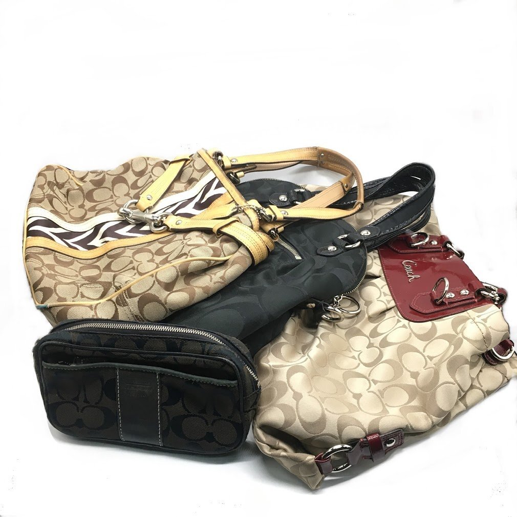 Yahoo!オークション - [122-1437]COACH/コーチ/バック4点まとめ売り