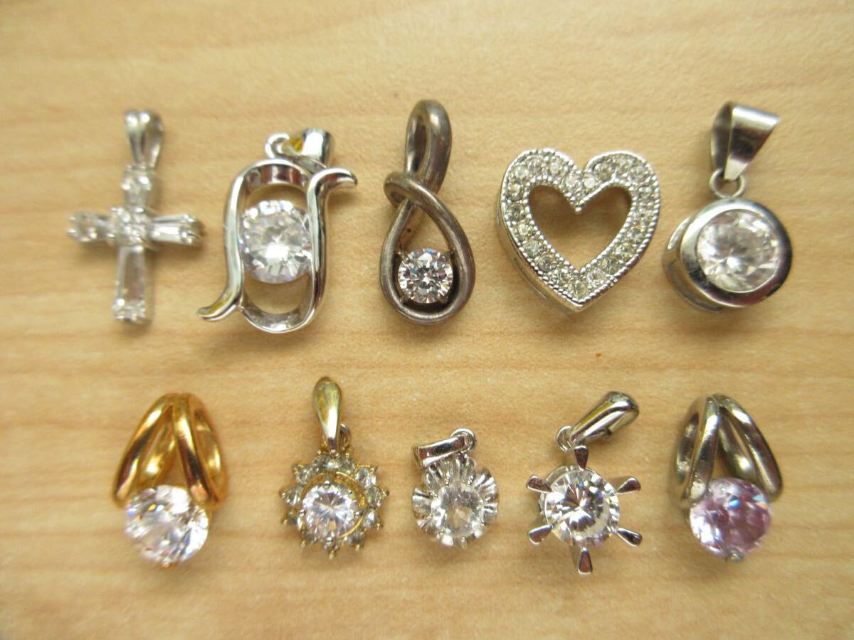 Yahoo!オークション - 【D28】キュービックジルコニア cz など ネック...