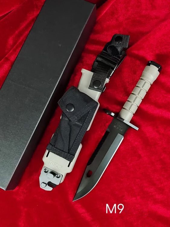 Yahoo!オークション - BUCK-M9高品質 シース付き シースナイフ 大工道...