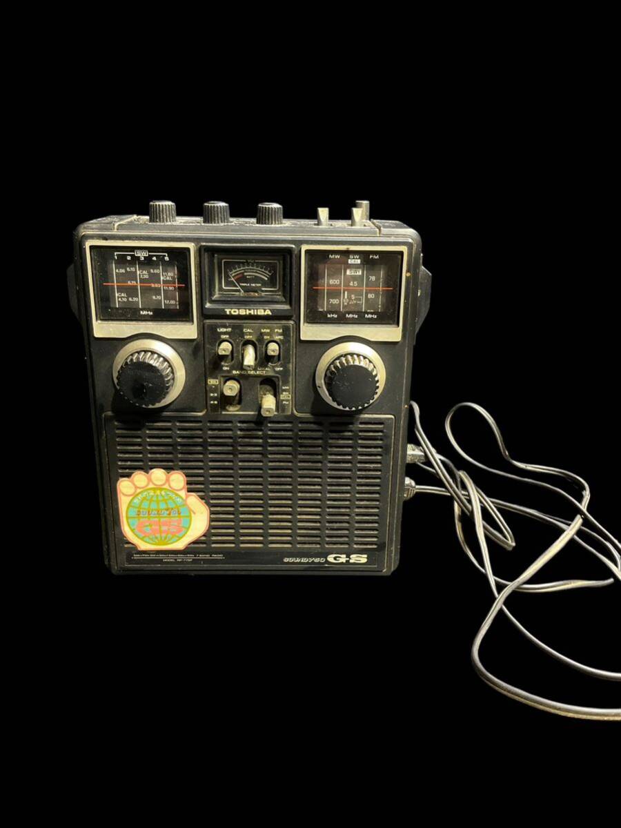 日本代購代標第一品牌【樂淘letao】－き14/動作品 アンテナok TOSHIBA RP-775F GS ICラジオ 昭和レトロ