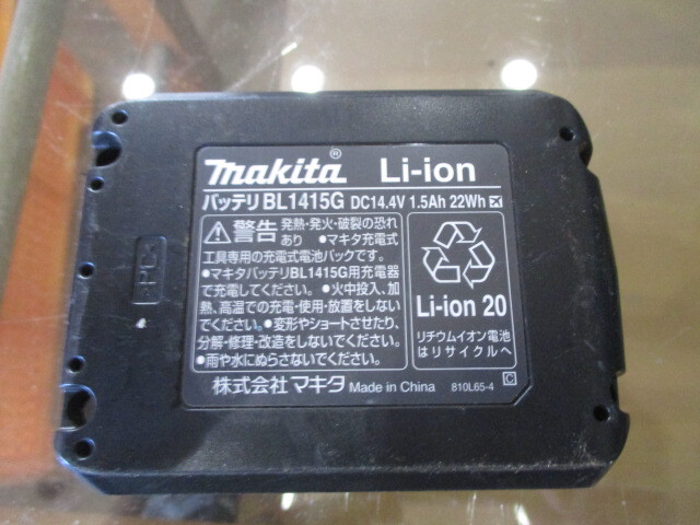 Yahoo!オークション - k1080 マキタ BL1415G 14.4V