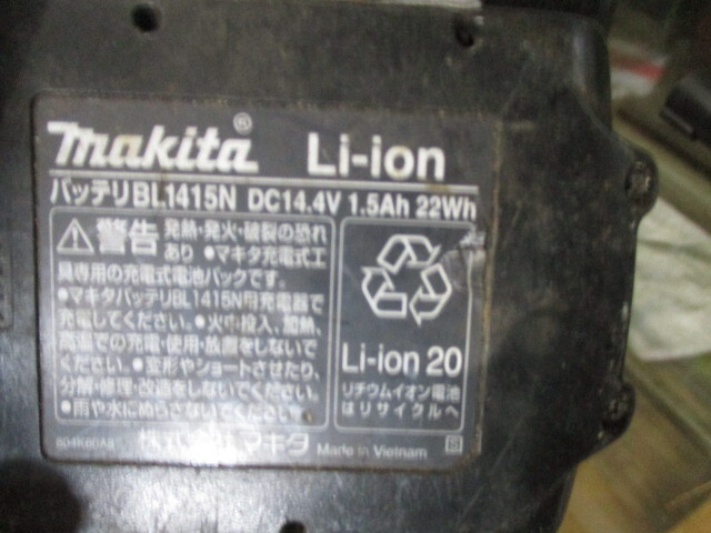 Yahoo!オークション - k1212 マキタ BL1415N 14.4V