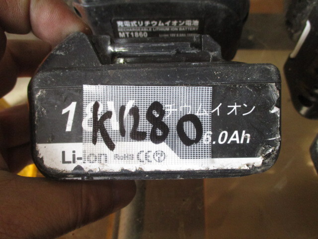 Yahoo!オークション - k1280 マキタ互換 BL1860 18V