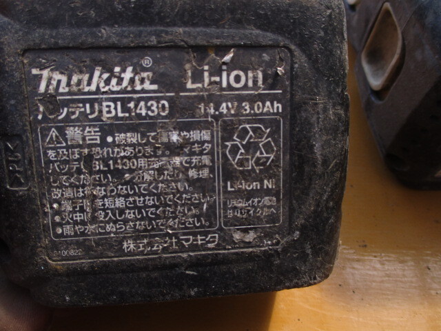Yahoo!オークション - k1333 マキタ BL1430 14.4V