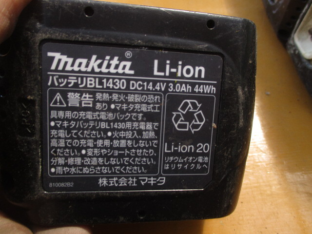 Yahoo!オークション - k1338 マキタ BL1430 14.4V