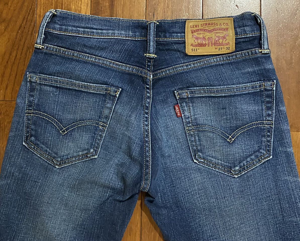 Levi's リーバイスのストレッチ スリムテーパードデニム ジーンズ 511 W27(W27以下)｜売買されたオークション情報、yahooの商品情報をアーカイブ公開 - オークファン ...
