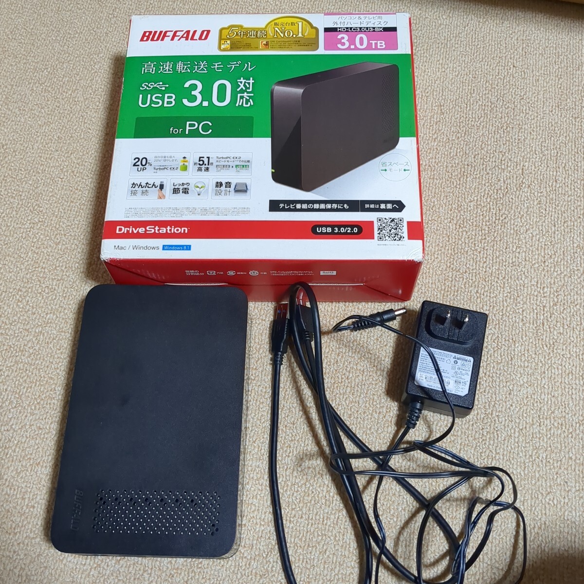 現状品 外付けHDD バッファロー HD-LC3.0U3-BK 3TB USB3.0 BUFFALO(2TB～)｜売買されたオークション情報、yahooの商品情報をアーカイブ公開 ...