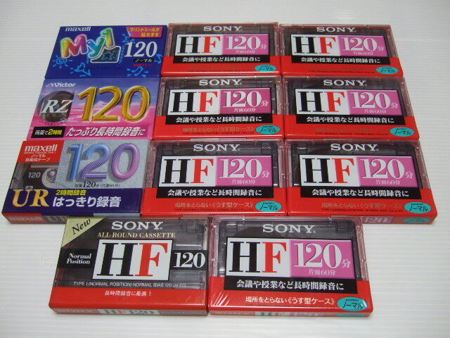 Yahoo!オークション - SONY HF 120 カセットテープ my1-120 マクセル u...