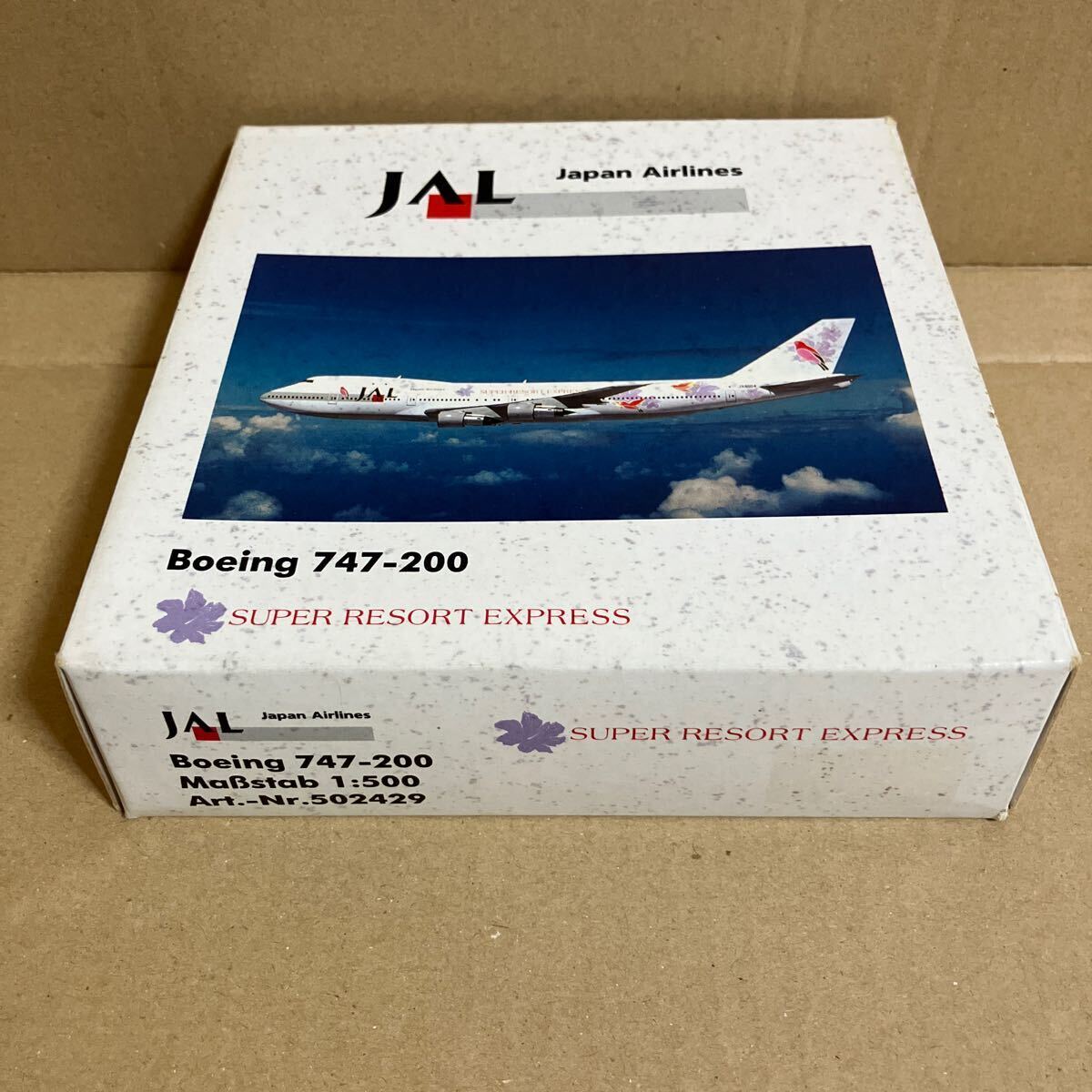 Yahoo!オークション - herpa Wings 1/500 JAL B747-200 SUPER RESORT ...