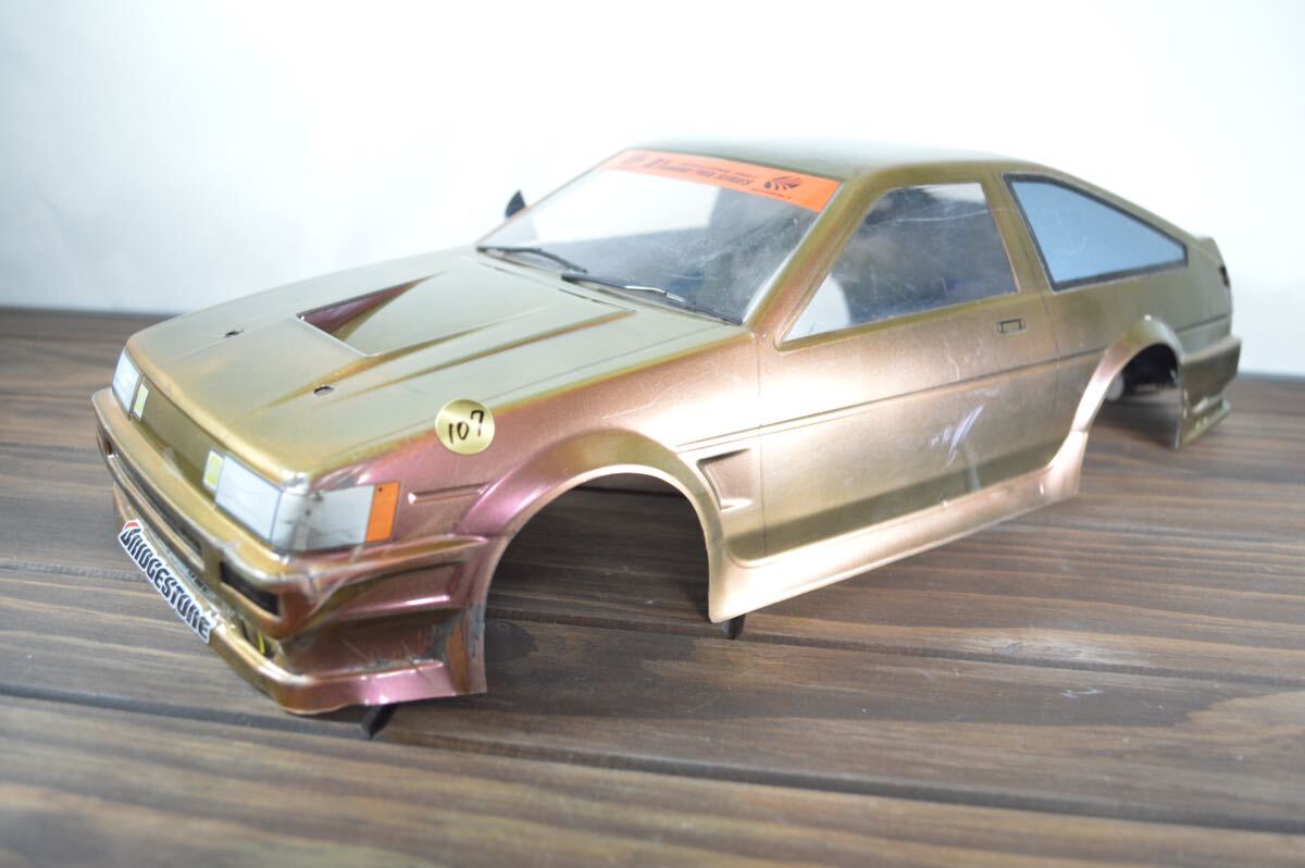 Yahoo!オークション - 107 ヨコモ 1/10 AE86 レビン RC ボディ ドリパ...