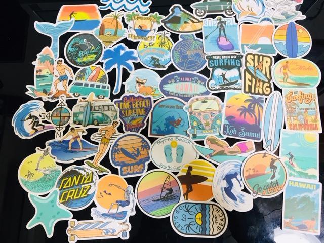 Yahoo!オークション - 【A64】サーフィン 海 カリフォルニア ステッカ...