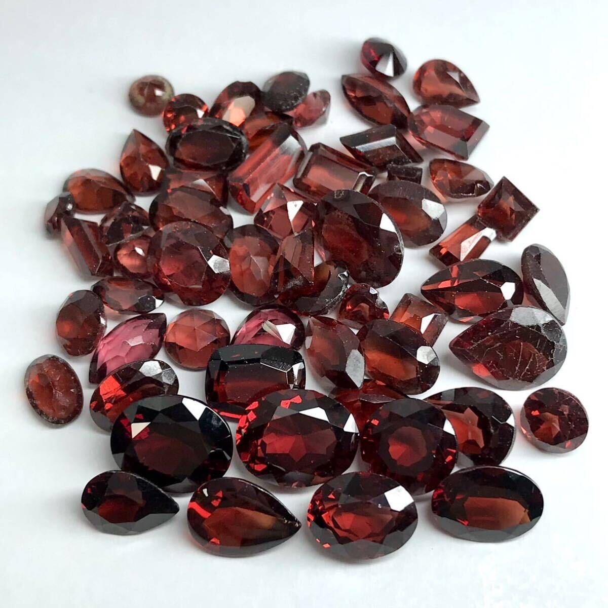 Yahoo!オークション - (天然ガーネットおまとめ49.5ct)s ルース 裸石 ...