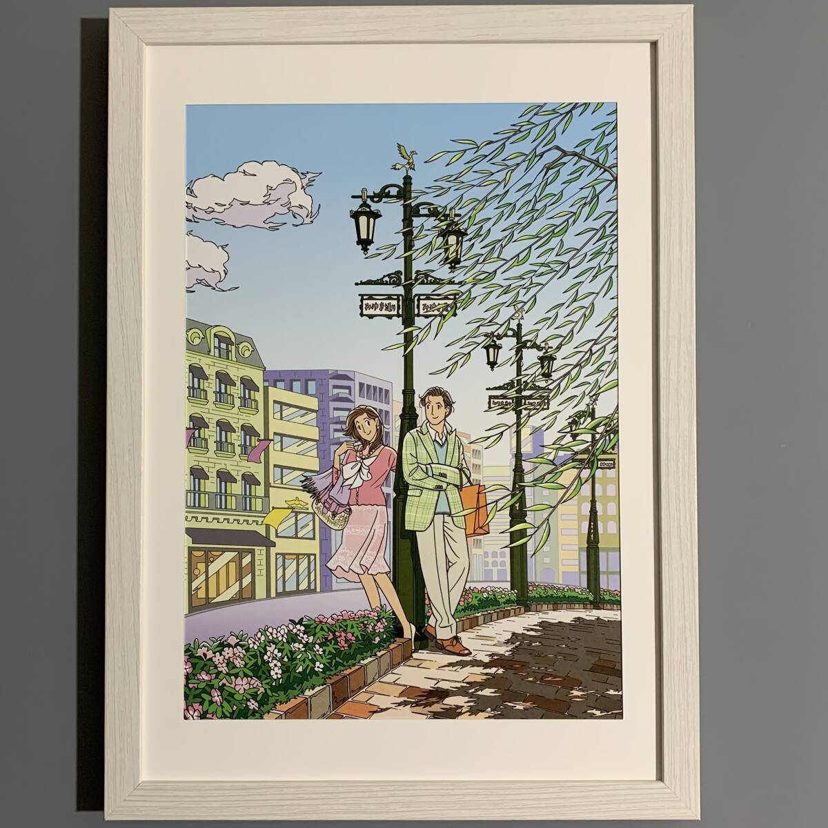 Yahoo!オークション - わたせせいぞう 「風光るGINZA 2007」/A4額装品...