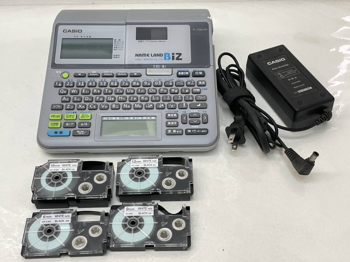 Yahoo!オークション - 【H-0-R210】 CASIO カシオ ラベルライター ネー...