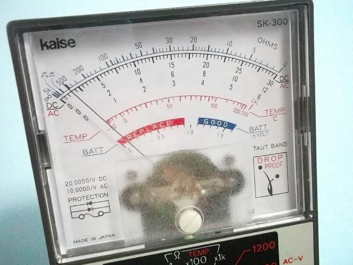 Kaise カイセ アナログマルチテスター 電気計測器 SK-300(電気計測器)｜売買されたオークション情報、yahooの商品情報をアーカイブ公開 - オークファン（aucfan.com）