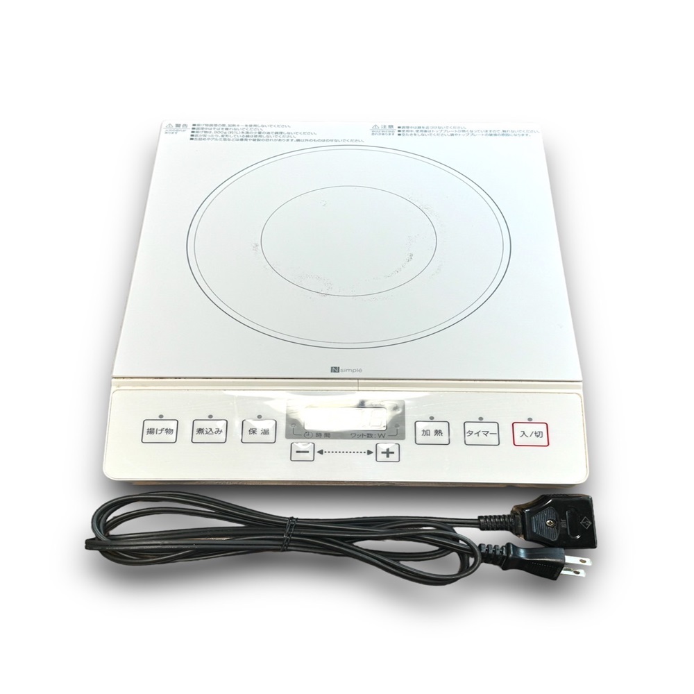 ニトリ NITORI IHクッキングヒーター Nビスク NT-1400WH 1口 IHコンロ 調理機 卓上 ホワイト 通電確認済(IH)｜売買されたオークション情報、yahooの商品情報を ...