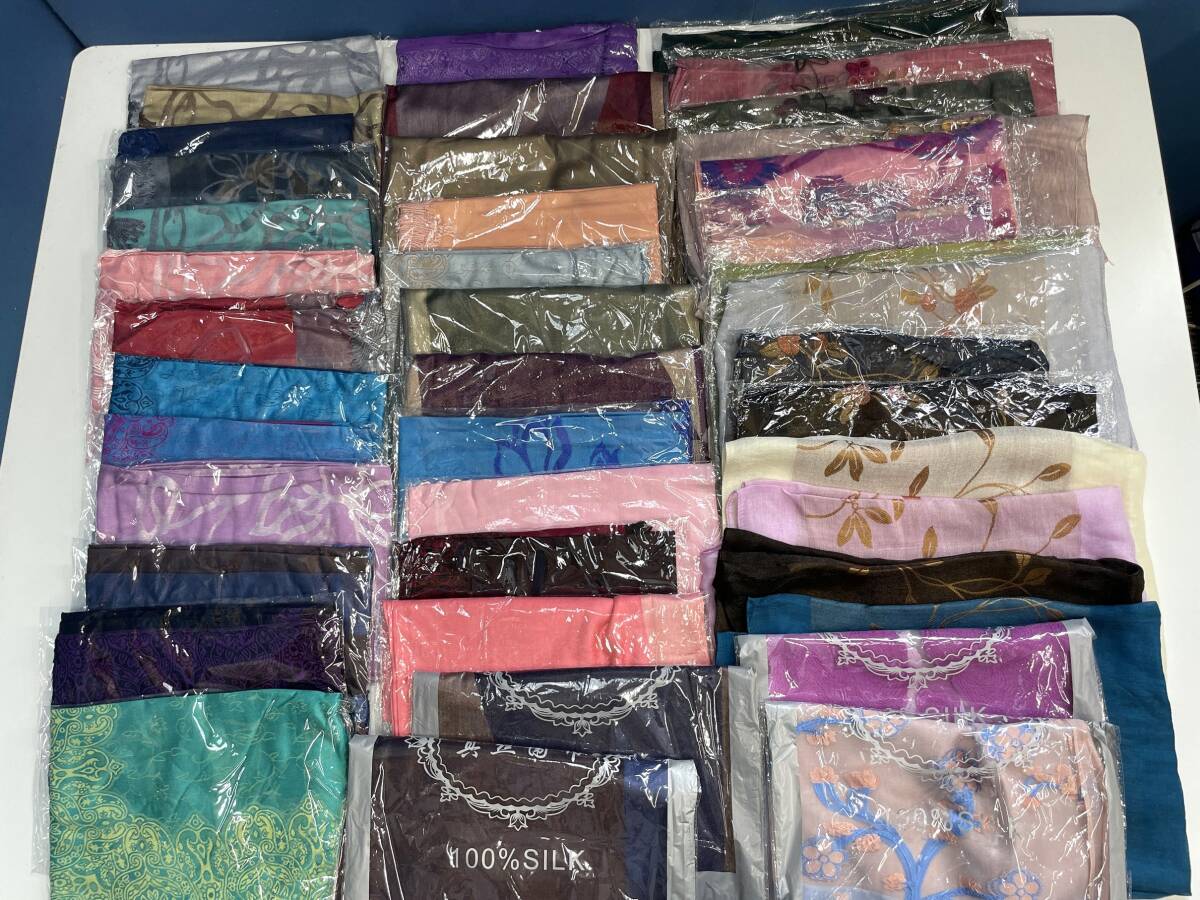 Yahoo!オークション - k69【未使用】大量 ベトナム製 ストール43枚 SI...