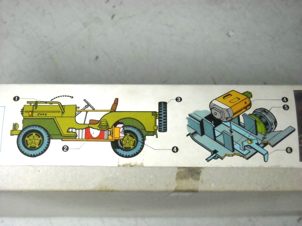 Yahoo!オークション - 三菱 ジープJ3R サンドジープ 1/20 モータ...