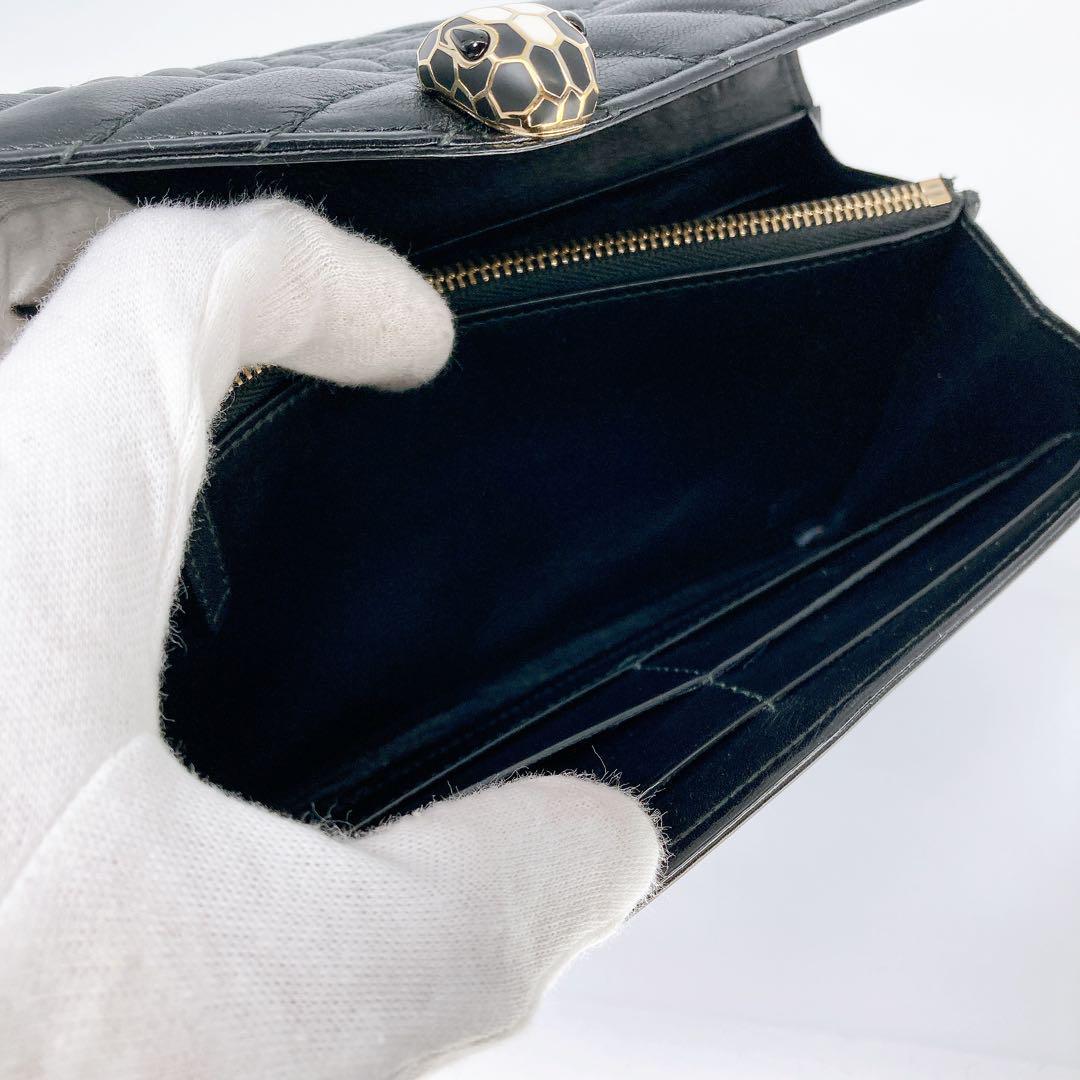 美品BVLGARI ブルガリ セルペンティ フォーエバー 2つ折り長財布 美品BVLGARI ブルガリ セルペンティ フォーエバー 2つ折り長財布