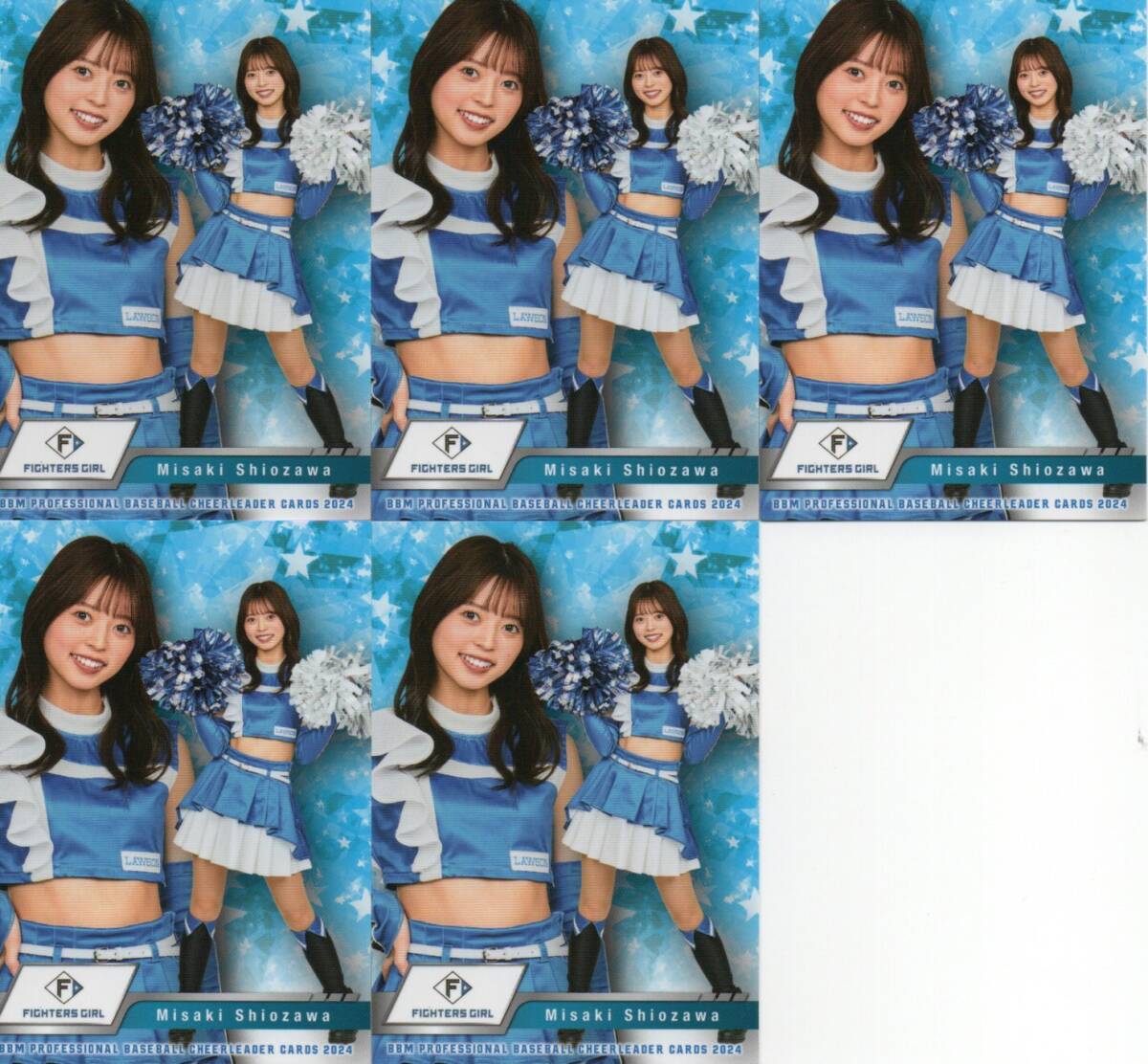 Yahoo!オークション - D151 BBM【塩澤美咲】 2024 チアリーダー 5枚set...