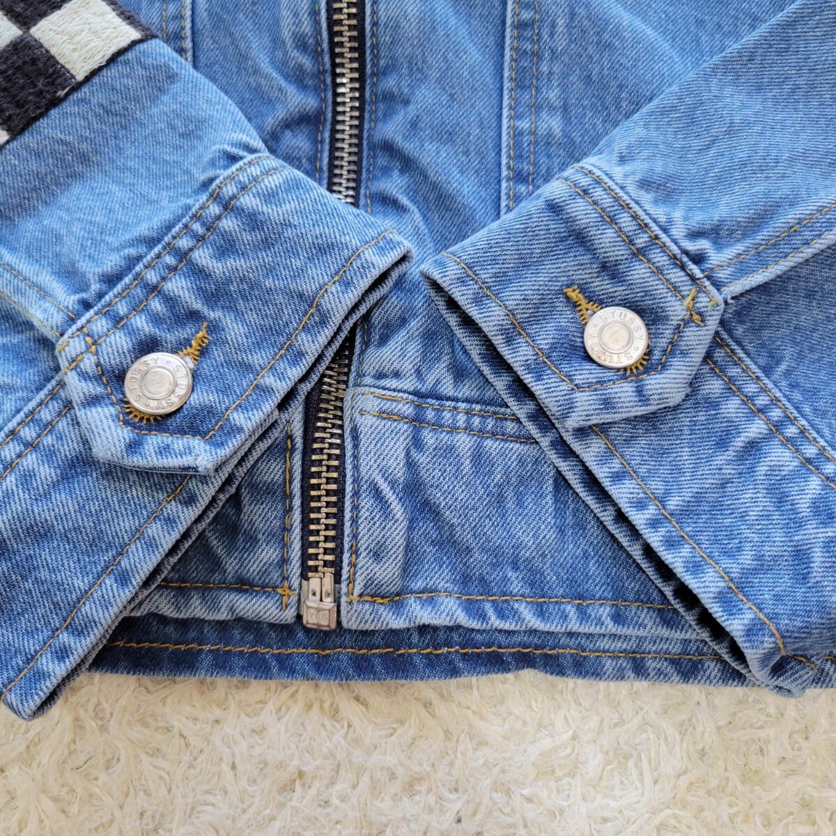Stussy NOMA DENIM ZIP WORK JACKET Stone Wash ステューシー Stussy NOMA DENIM ZIP WORK JACKET Stone Wash ステューシー