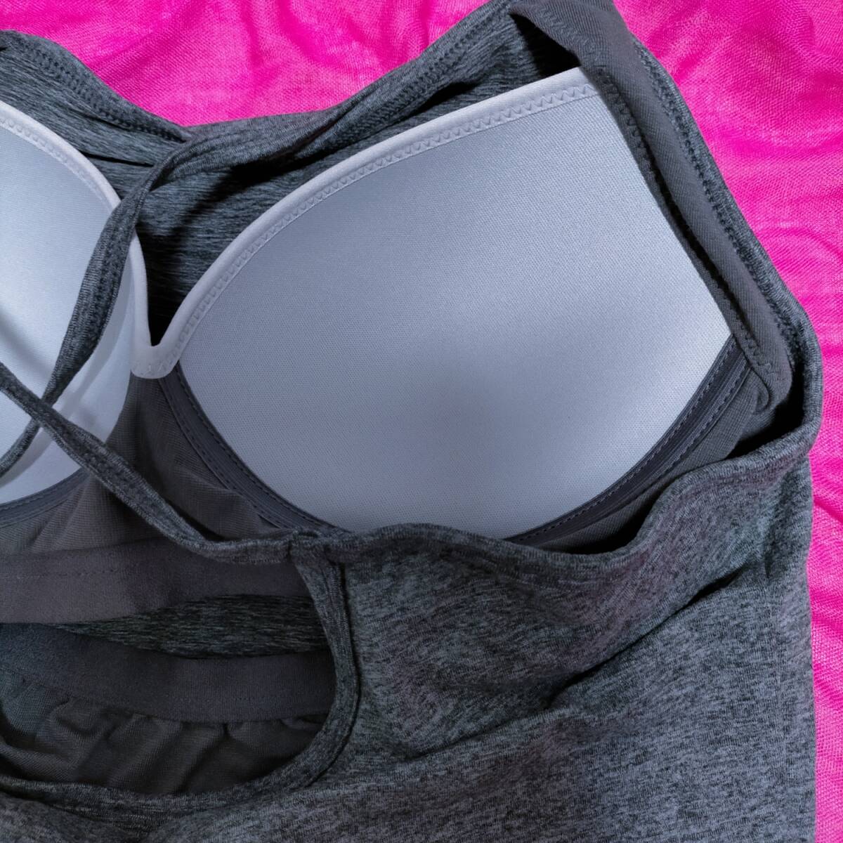 Yahoo!オークション - 【3XL】GU スポーツブラキャミソールバッククロ...