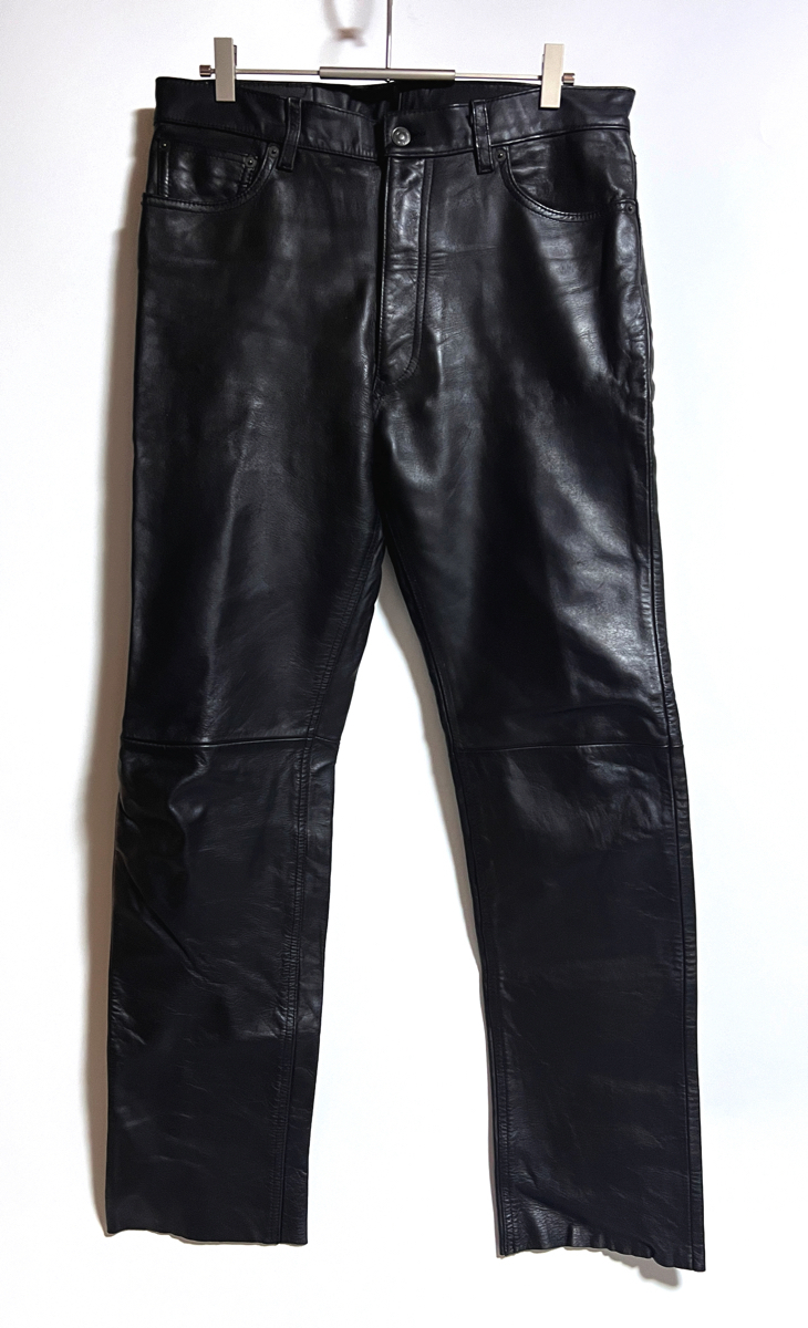 Yahoo!オークション - Levi’s 505-4958 W34 ホースハイド レザー パン...