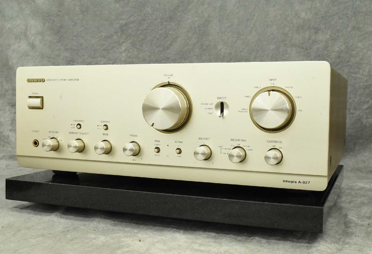 TG0822 F ONKYO オンキョー プリメインアンプ Integra A-927(ONKYO)｜売買されたオークション情報、yahooの商品情報をアーカイブ公開 - オークファン ...