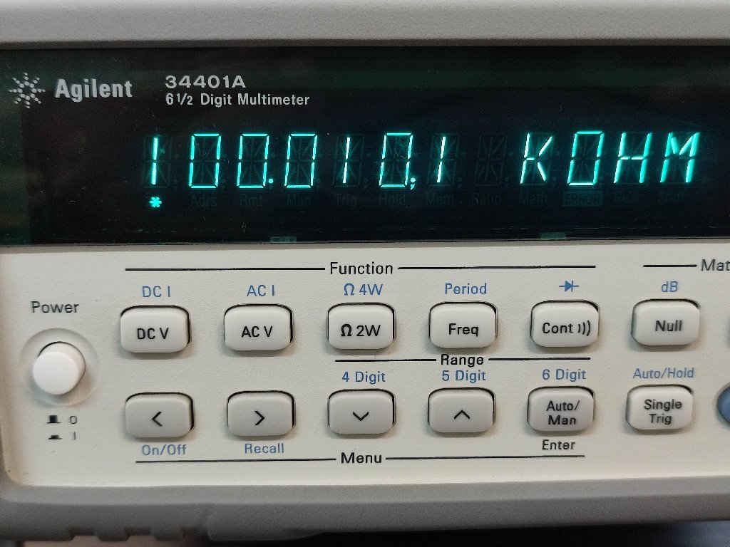 Yahoo!オークション - Agilent 34401A 6桁半マルチメー...