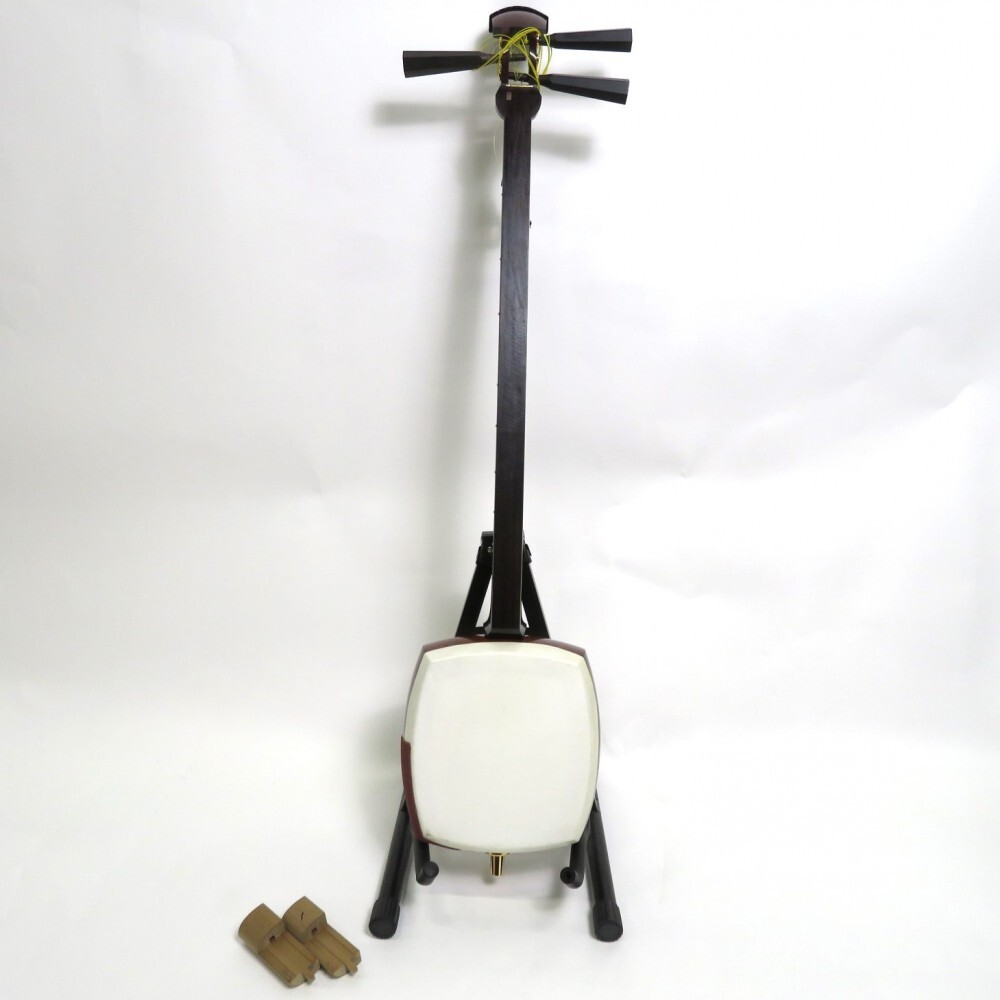 Yahoo!オークション - 1円〜 津軽三味線 太棹 約3cm 和楽器 破れ無 動...