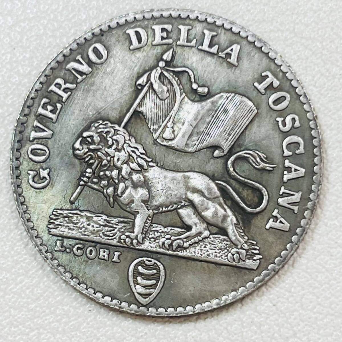 Yahoo!オークション - イタリア 硬貨 古銭 トスカーナ大公国 1859年 レ...