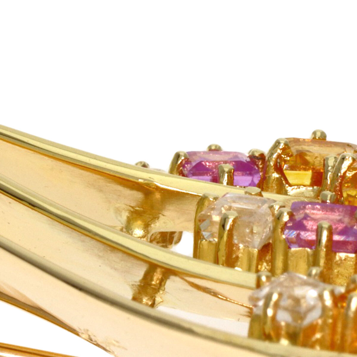 Yahoo!オークション - Jeunet ジュネ サファイア ブローチ K18イエロー...