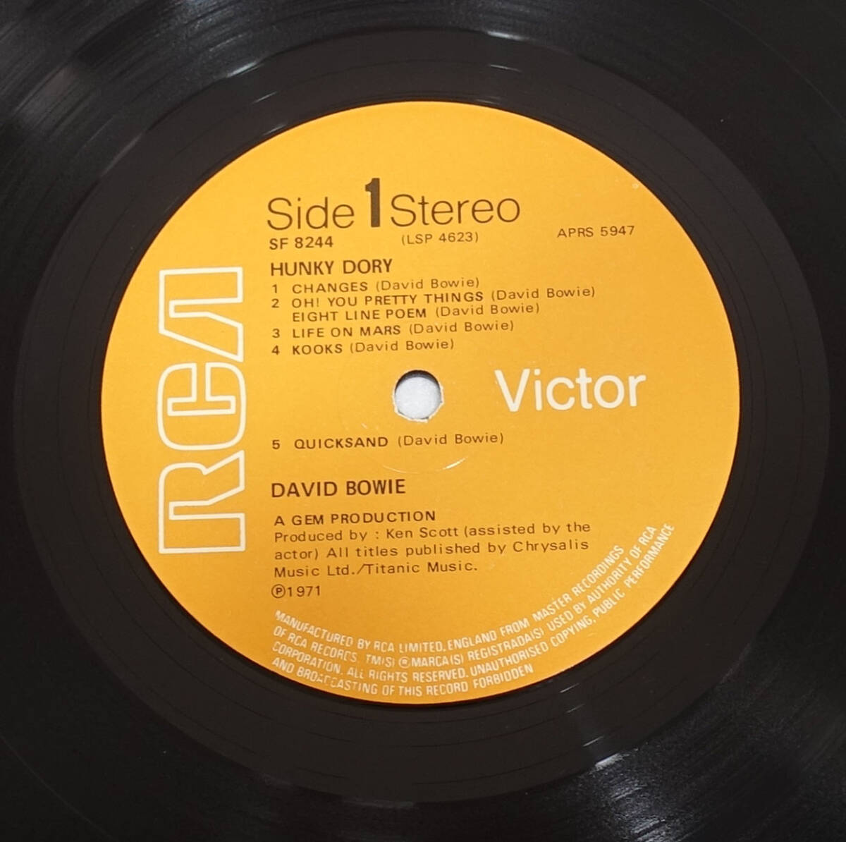 Yahoo!オークション - UK Original 初回 RCA SF 8244 HUNKY DORY / Dav...