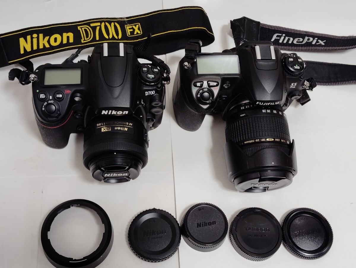 Yahoo!オークション - ニコン 富士フイルム デジタル一眼レフカメラ2台...