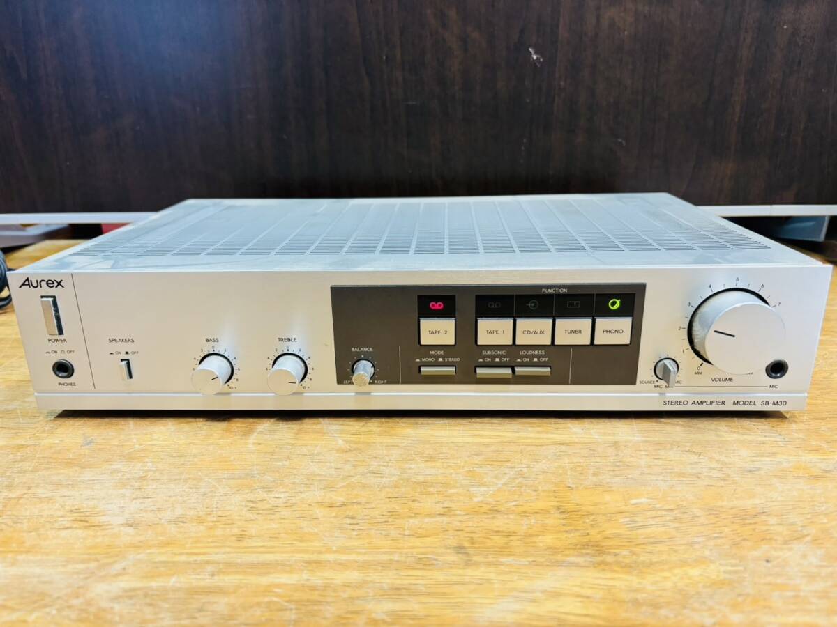 Yahoo!オークション - Aurex オーレックス SB-M30 プリメインアンプ 通...