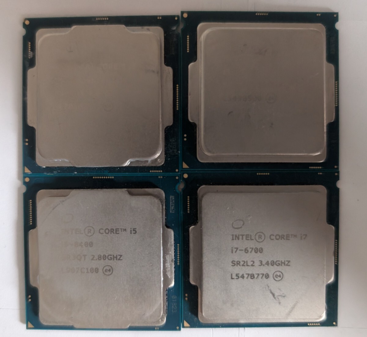 Yahoo!オークション - CPU Core i3 8350k i5 6600 i5 8400 i7 6700 4枚...