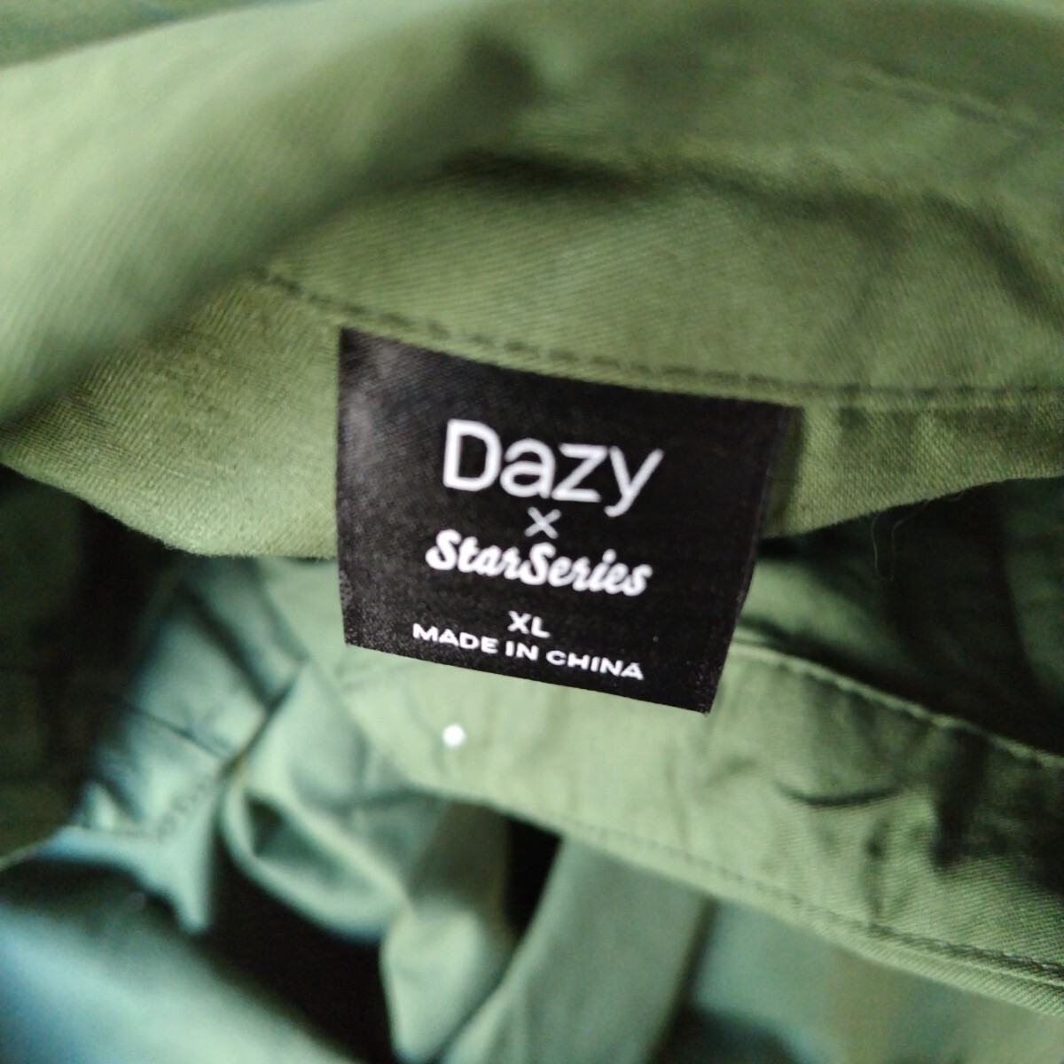 Yahoo!オークション - DAZY メンズXLサイズ 長袖シャツ シャツ グリー...