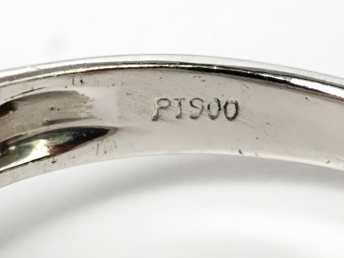 Yahoo!オークション - 【4522P】鑑別付き Pt900プラチナ 天然ダイヤモ...