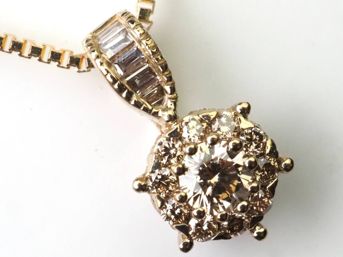 Yahoo!オークション - 【4599J】K18ゴールド 天然ダイヤモンド 0.34ct/...