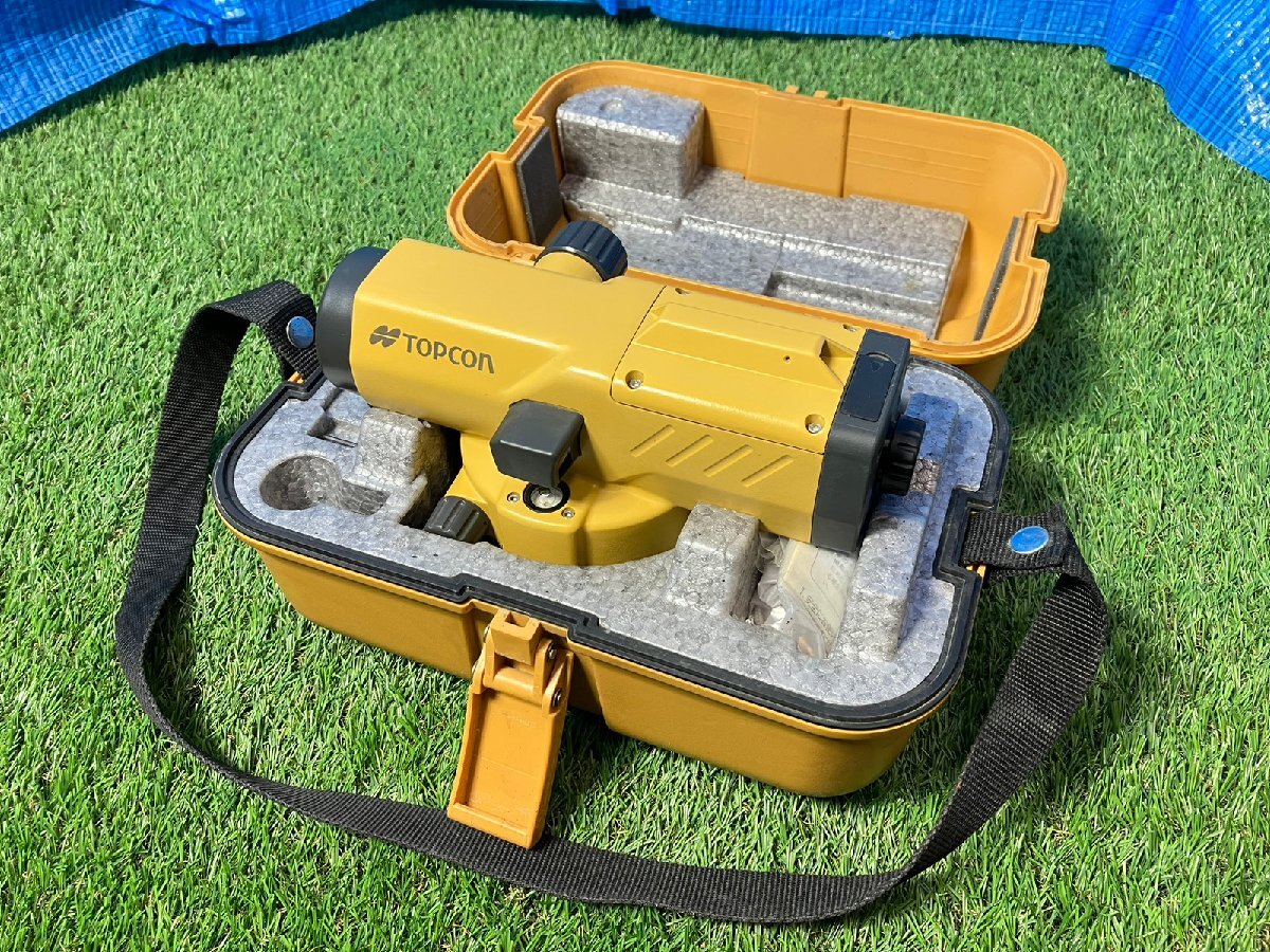 【5日間限定】 中古 TOPCON トプコン オートレベル AT-B3A 【博多店】 倍率：28x 小型 軽量 測定器 計測 測量機器 ★店頭同時販売品★ - 光学測定器