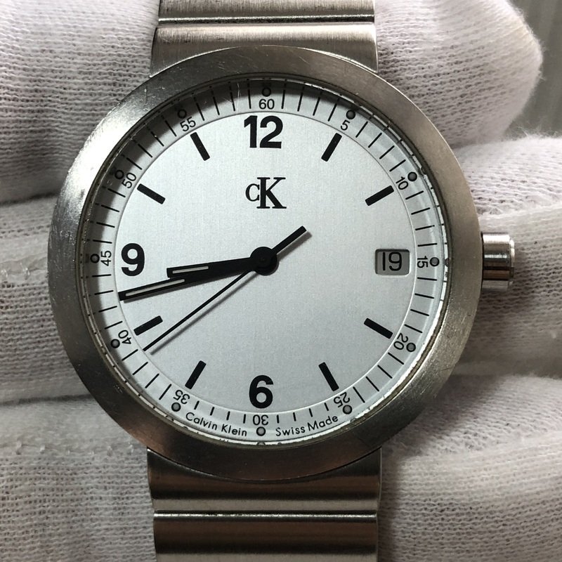 Yahoo!オークション - 電池交換済 CALVIN KLEIN カルバンクライン CK K...